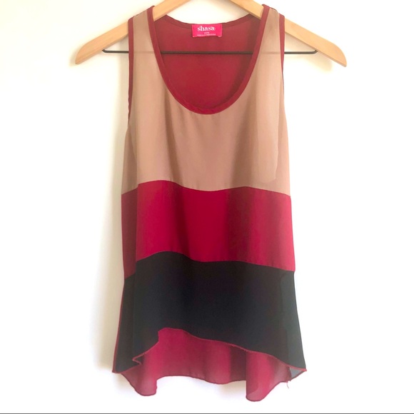 Shasa | Tops | Shasa Colorblock Tank | Poshmark